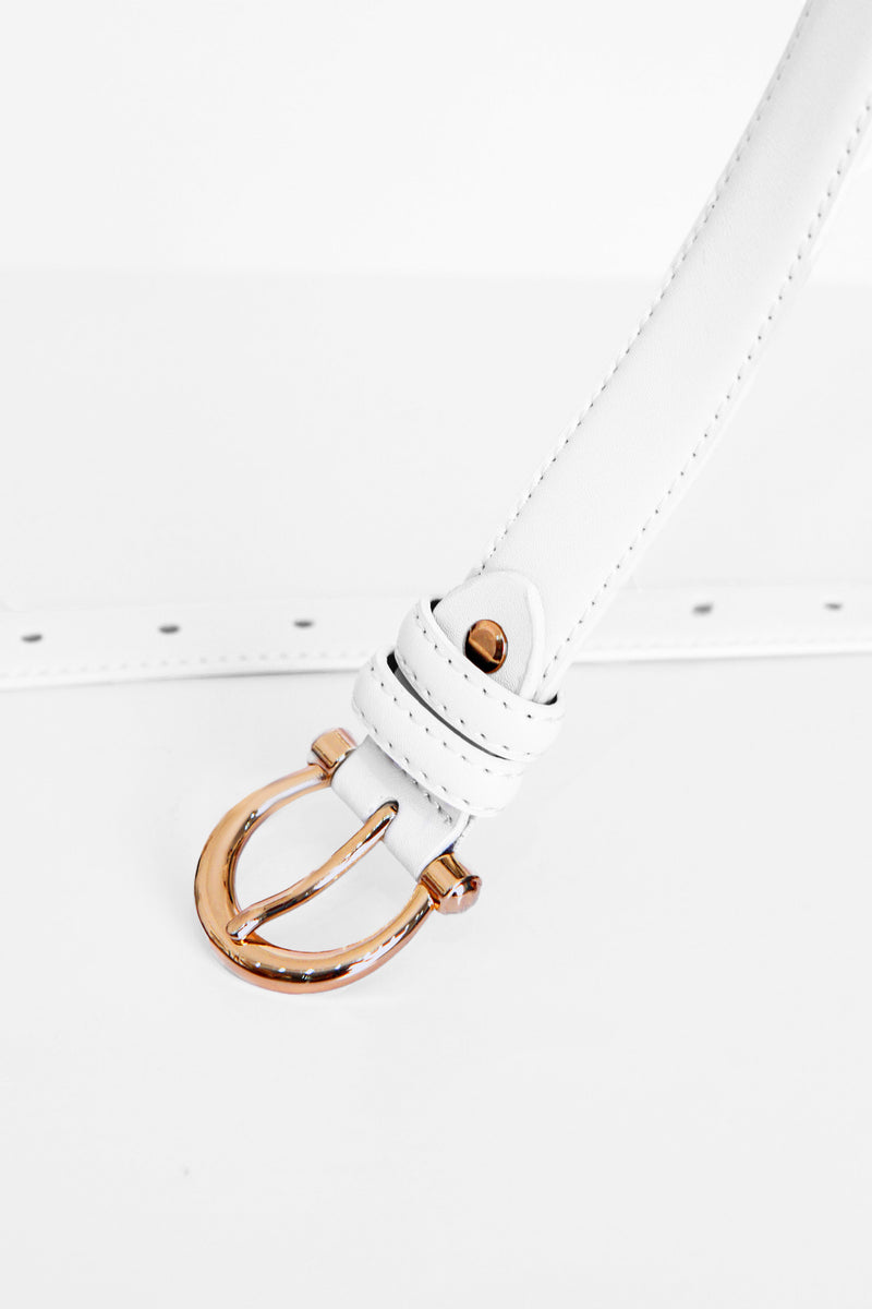 CLOVER BELT WHITE – LOOKBOUTIQUESTORE